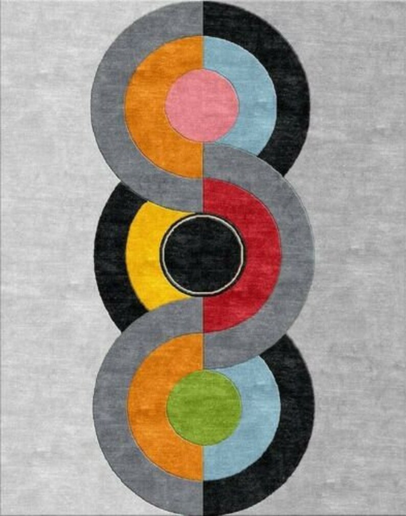 New 3 PIECES Modern 1/12 Scale Carpet Rug 11x15cm DOLLHOUSE Printed on ...