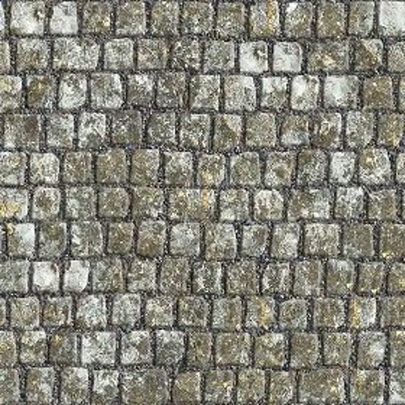8 Dollhouse Street Paving Texture Seamless Sheets Wall 1/12 Scale ...