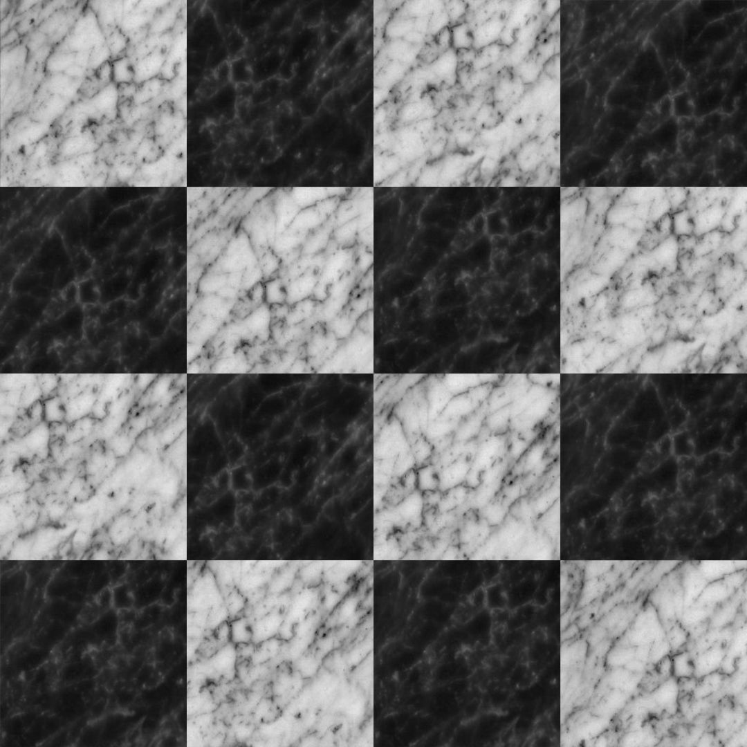New New 6 SHEETS MATT Black and White Checkerboard Marble Dollhouse ...