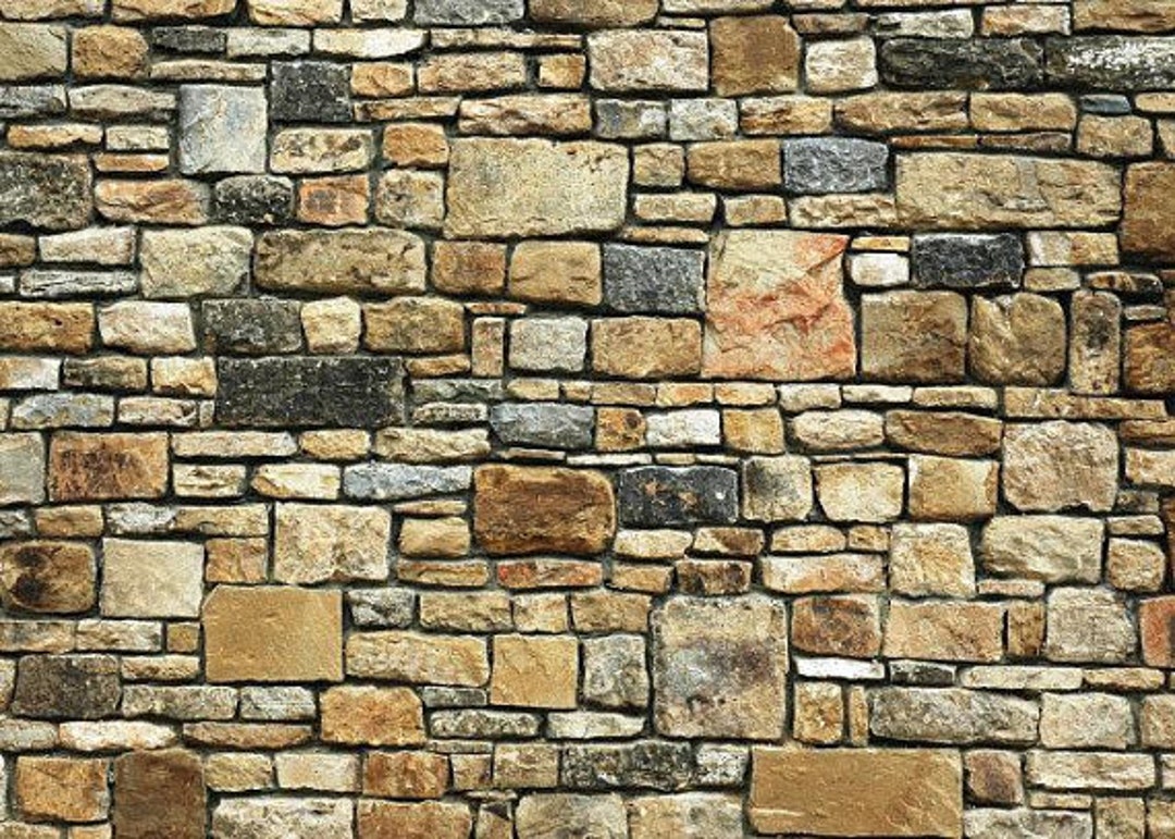 18 Sheets Dollhouse 1/12 Wall Brick Stone 20x28cm Each Sheet Textured ...