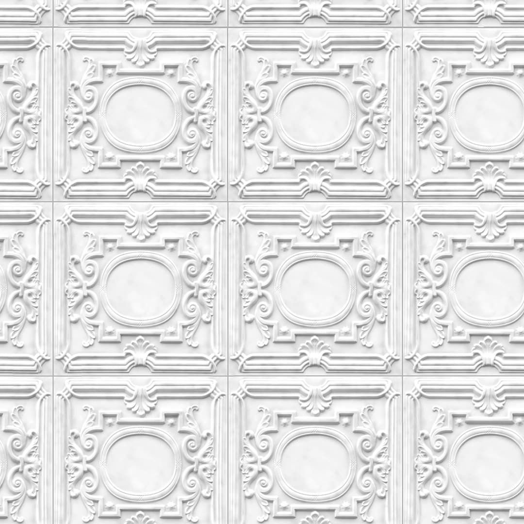 5 Sheets White Interior Ceiling 1/12 Tiles Panel Matt Vinyl Pvc SELF ...