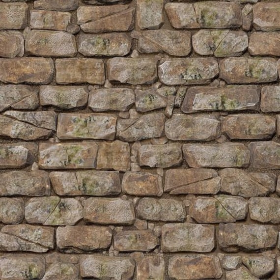 Dollhouse Printable Bricks Stone Walls Brick Patterned Printable Pages