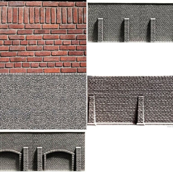 Ho Scale Brick Wall Sheets - Etsy