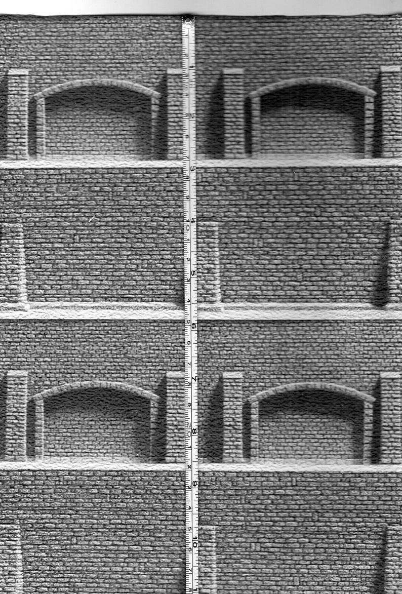 New 15 SHEETS Wall Ho 1/87 Textured Embossed 21X28CM TUNNEL FENCING 5 ...