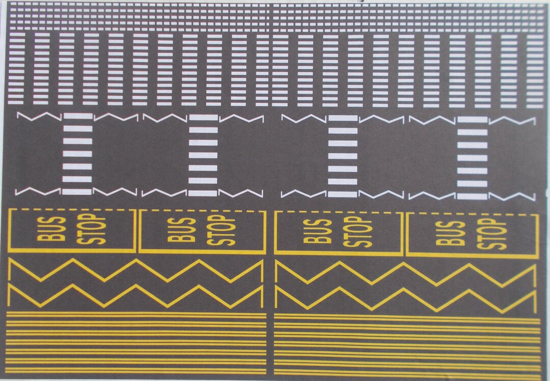 2 Sheets A4 21x29cm PARKING Roads Pvc Matt Ho 1/87 Scale ASPHALT ...