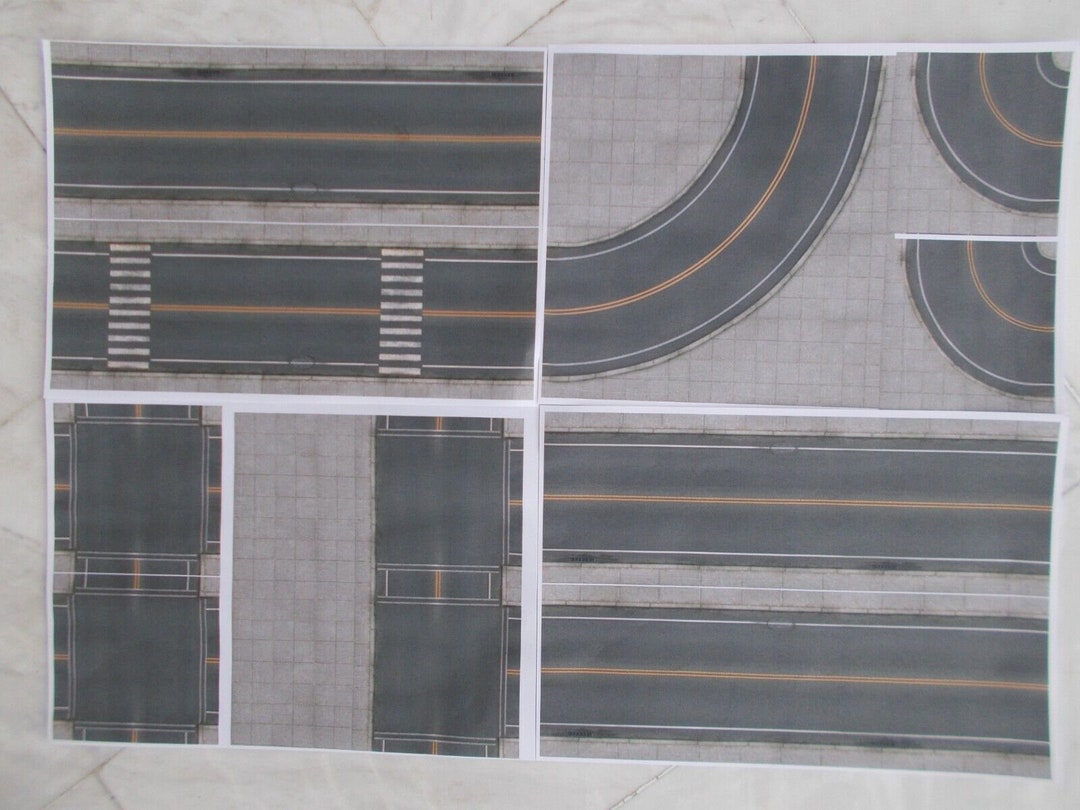 8 A4 21x29cm SHEETS ROADS Pvc Matt Ho 1/87 ASPHALT Adhesive Vinyl - Etsy