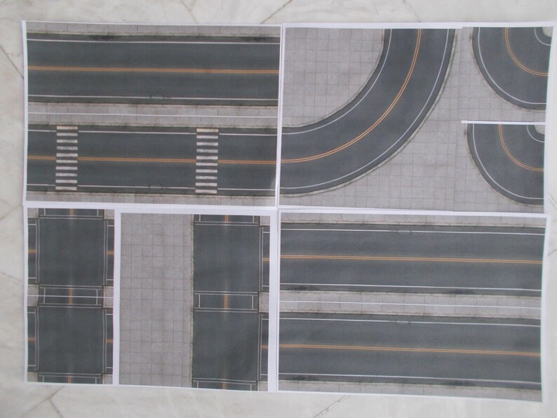 8 A4 21x29cm SHEETS ROADS Pvc Matt Ho 1/87 ASPHALT Adhesive Vinyl - Etsy