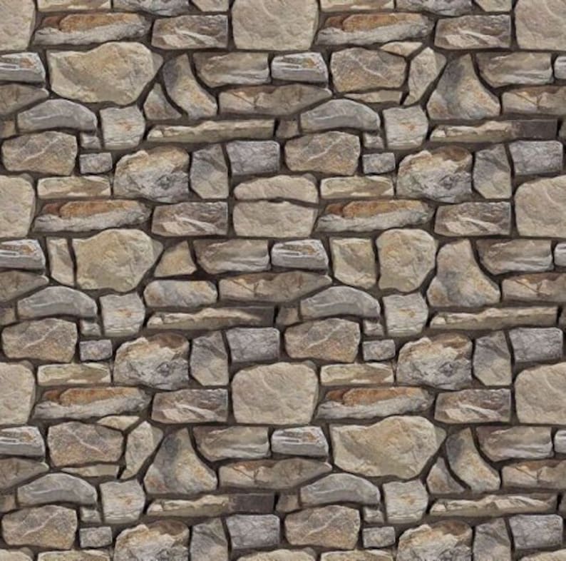 New 5 Sheets Brick Stone Wall 20x28cm 1/12 Scale Paper EMBOSSED +SELF ...