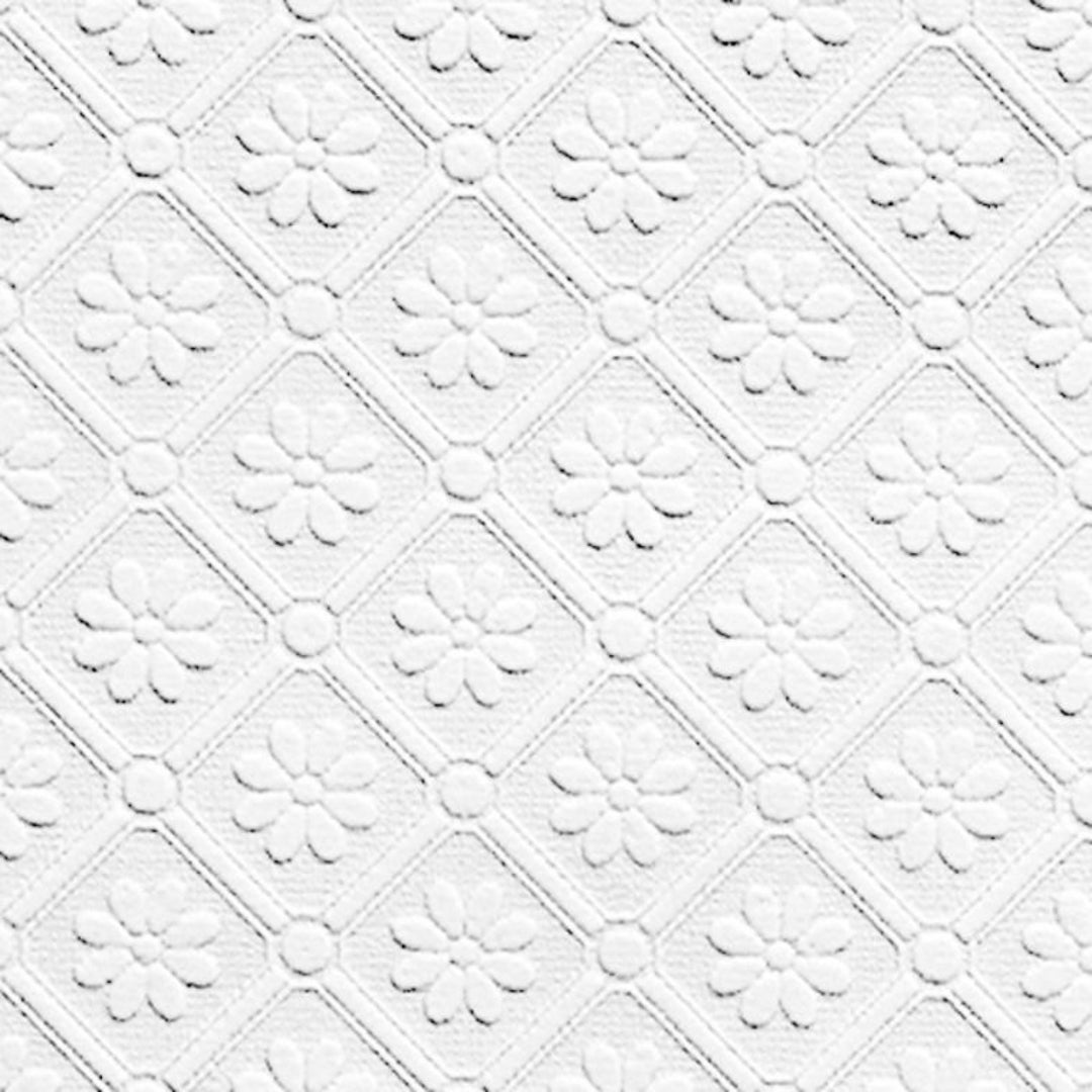 8 Sheets 3D TEXTURED LINCRUSTA Paper Paintable White Dollhouse Ceiling ...