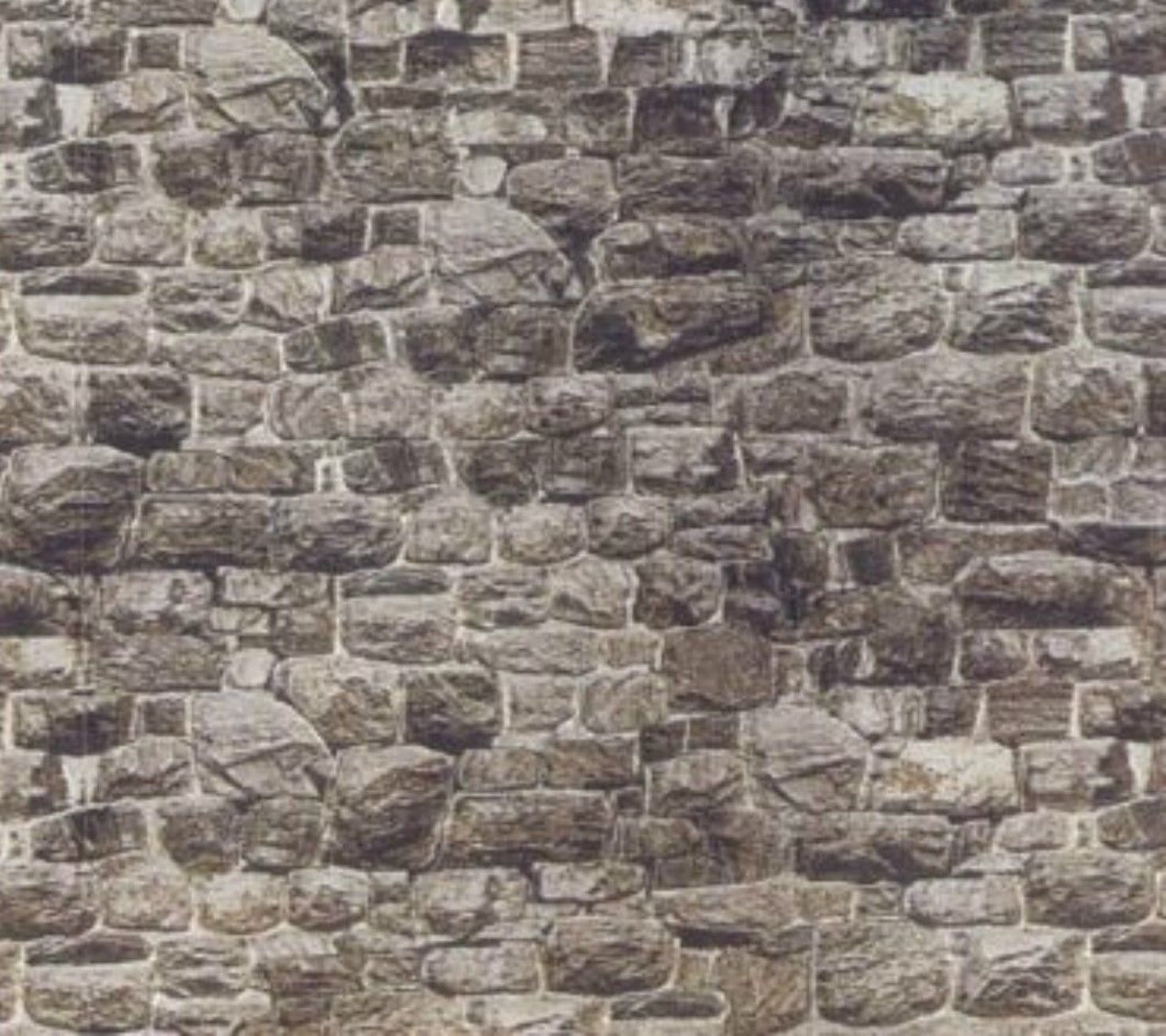 16 Sheets Wall 1/87 Ho Scale Wall Brick STONE 20x26cm Each Sheet ...