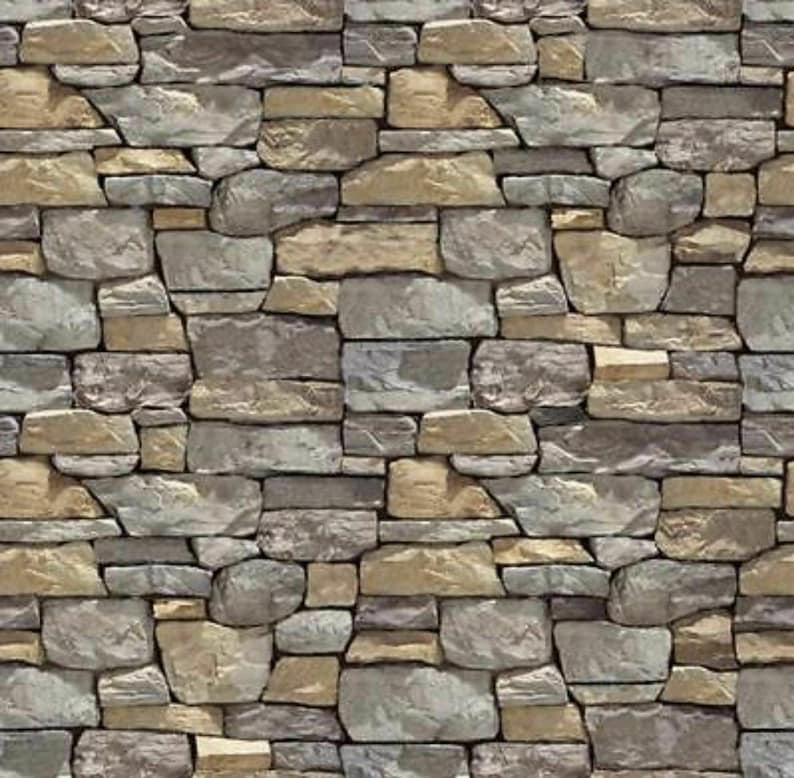 New 20 Sheets Wall 1/87 Ho Scale Landscape Wall Brick STONE 20x26cm ...