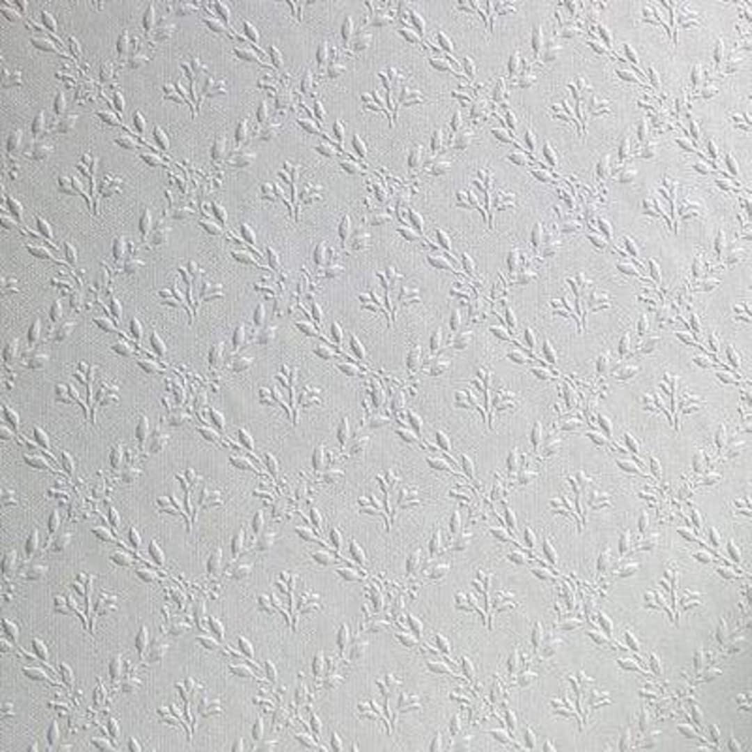 8 Sheets 3D LINCRUSTA TEXTURED Paper White Paintable Dollhouse Ceiling ...