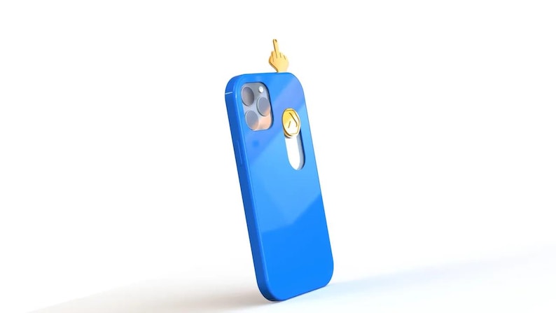 Sliding Middle Finger Phone Case STL File 3D Printable Funny iPhone ...