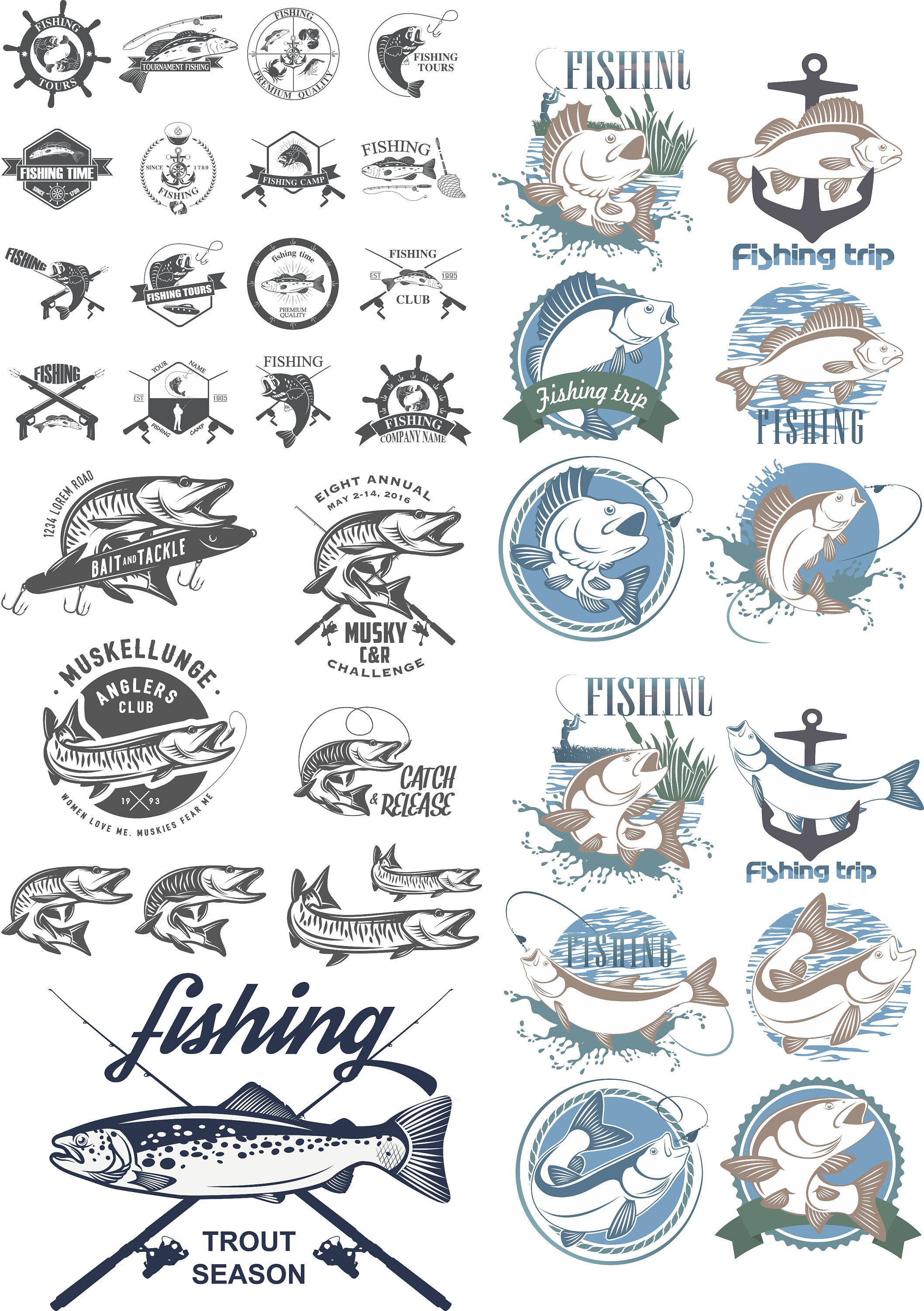 FISHING SVG Bundle, Fishing Logo, FISHING Svg Cut Files for Cricut ...