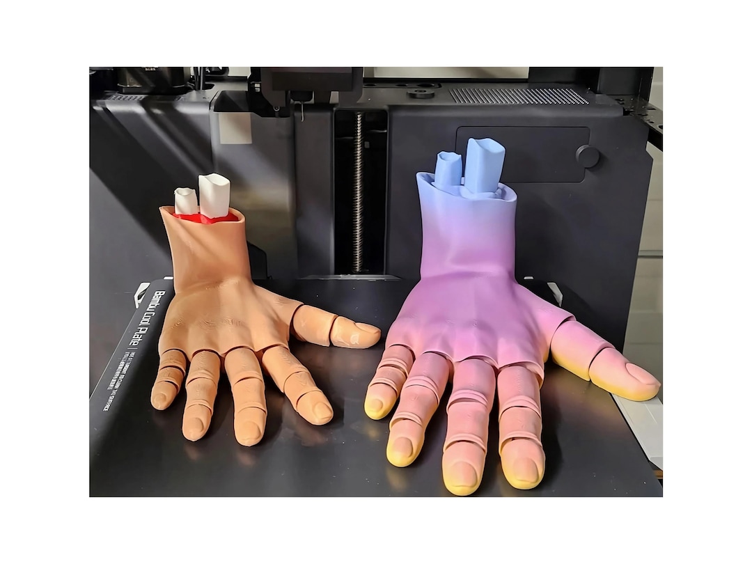 High-resolution Flexi Hand STL File Articulated, Print-in-place 3D ...