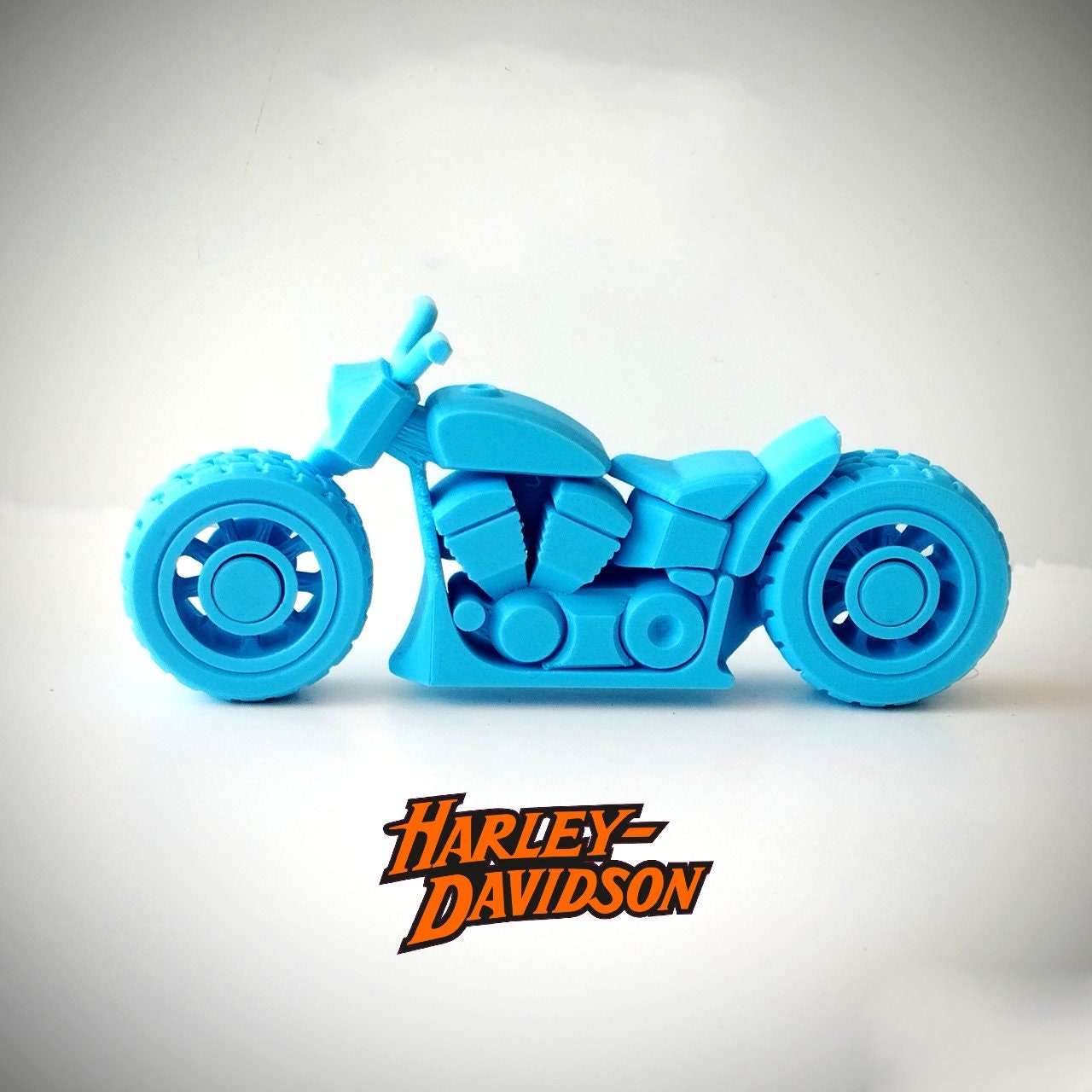 Harley Davidson Chopper Motorcycle STL Model - 3D Printable | Digital ...