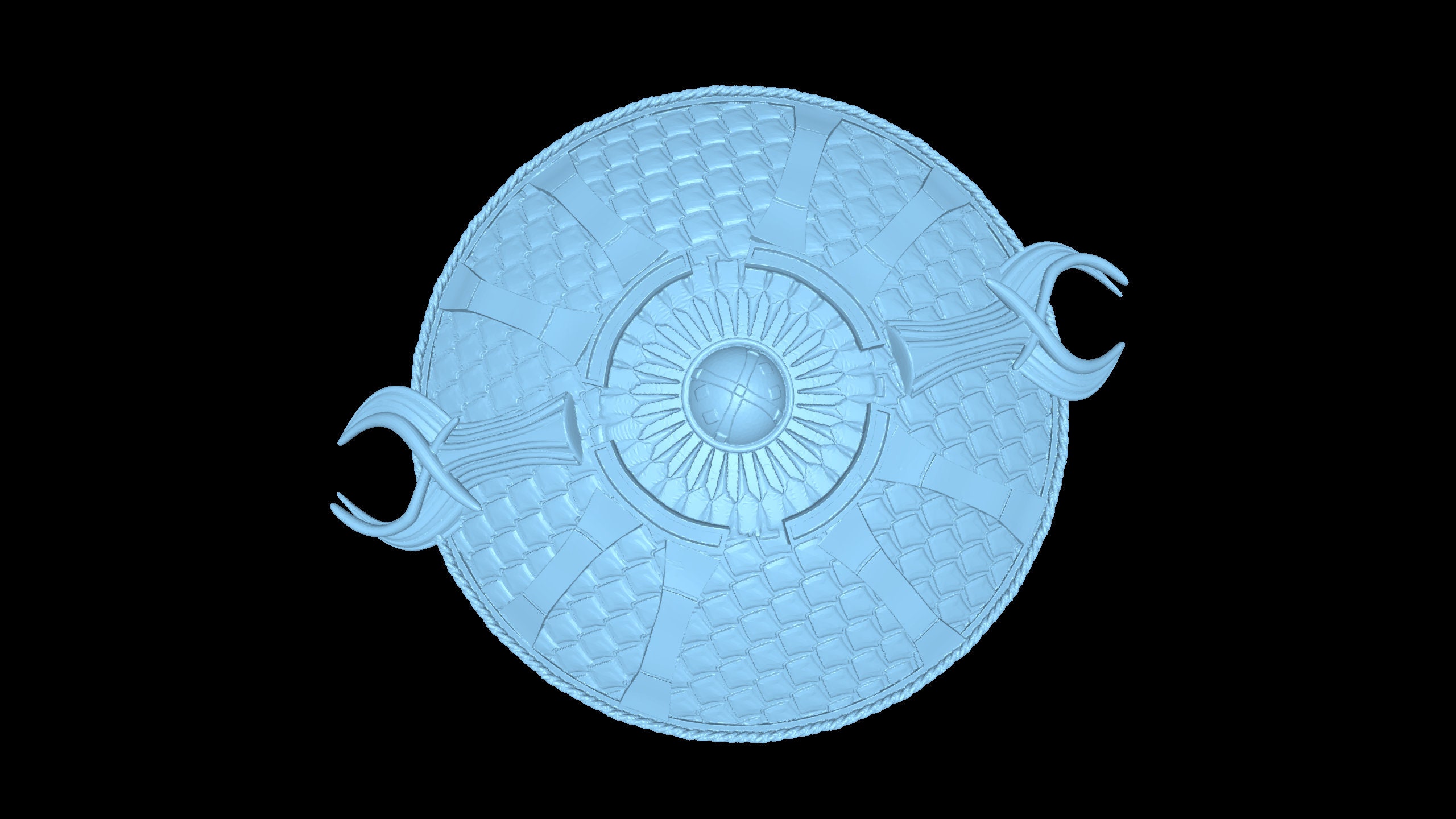 God of War Kratos Leviathan Guardian Shield Ragnarok STL, 3d Printer ...