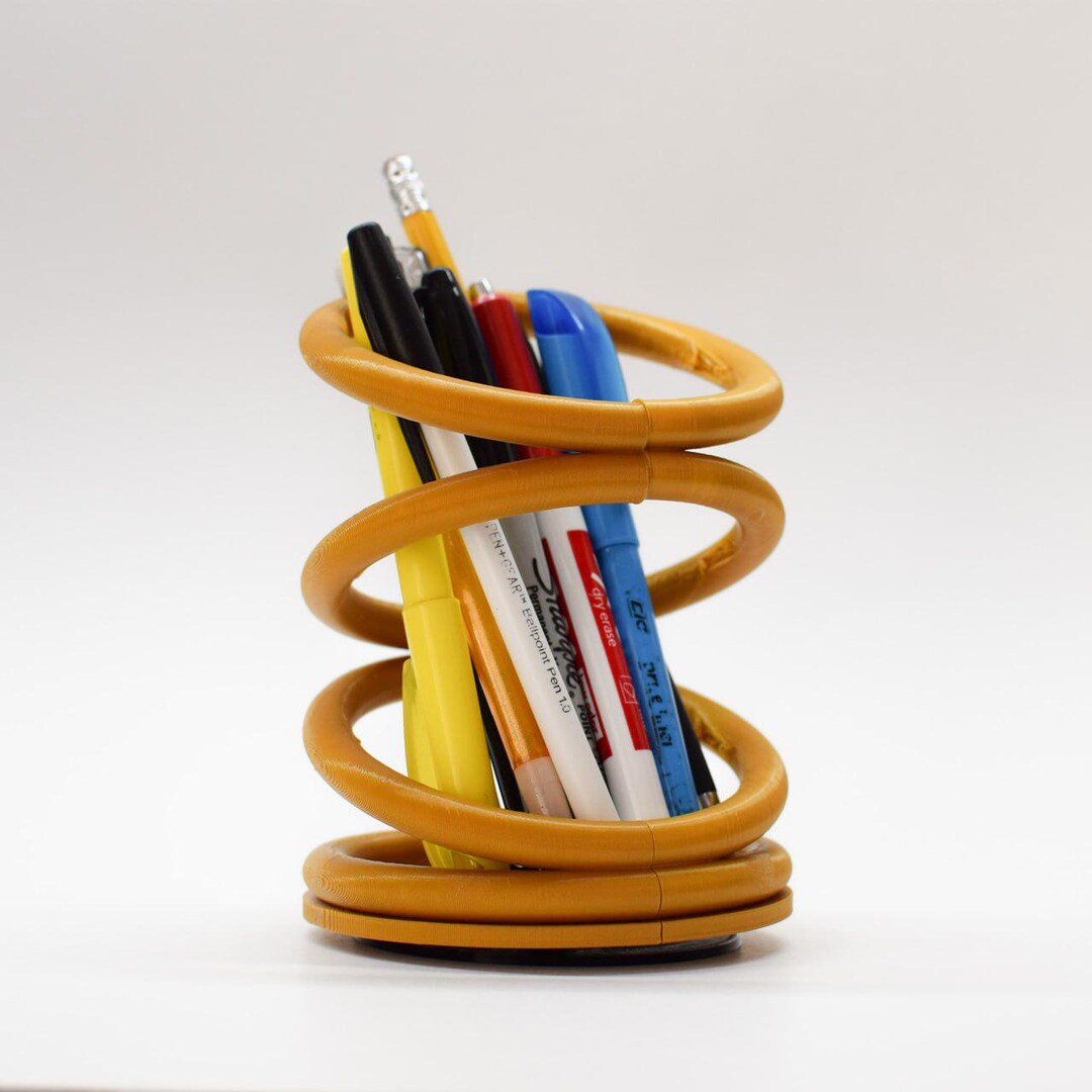 Sonic Spinning Rings 3D Printed Pencil Holder - Unique Pen Stand for ...