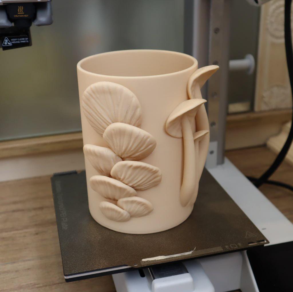 Mushroom Design Plant Pot STL 3D Printed Mushroom Pot STL File Fungi ...