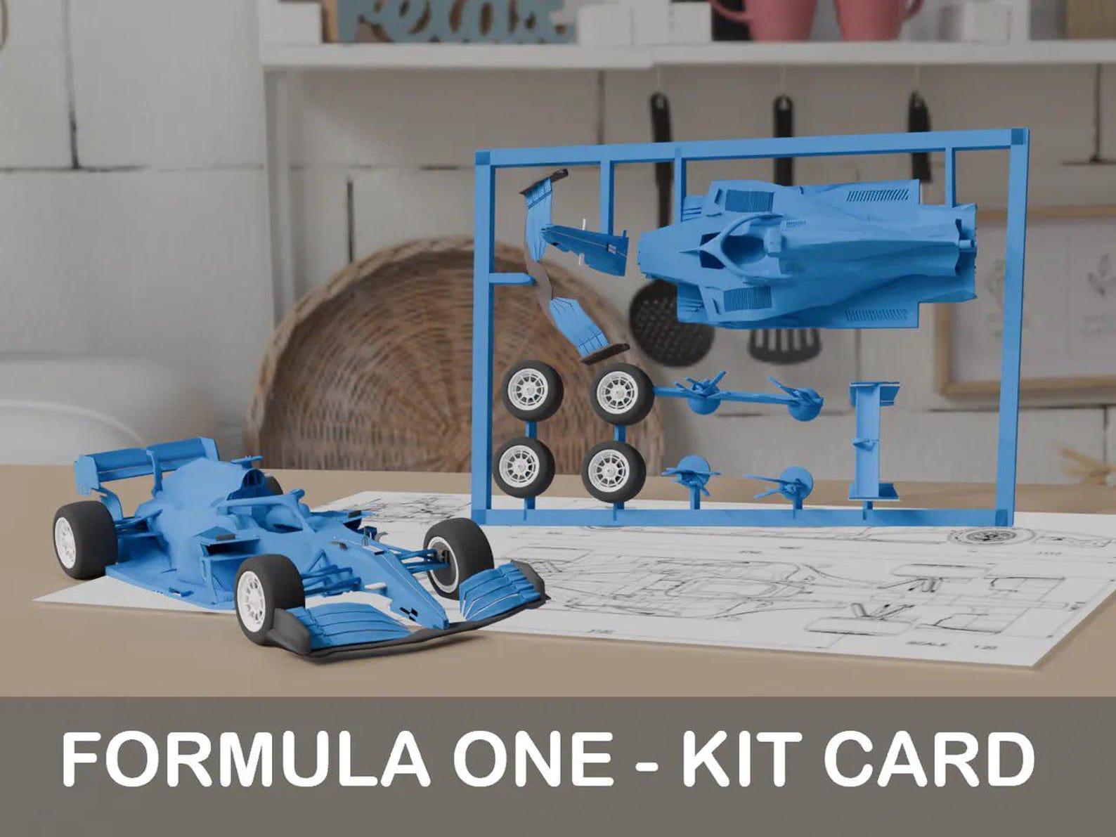 3D Printed Formula 1 Car Model Kit: DIY F1 Race Car (STL File) - Etsy
