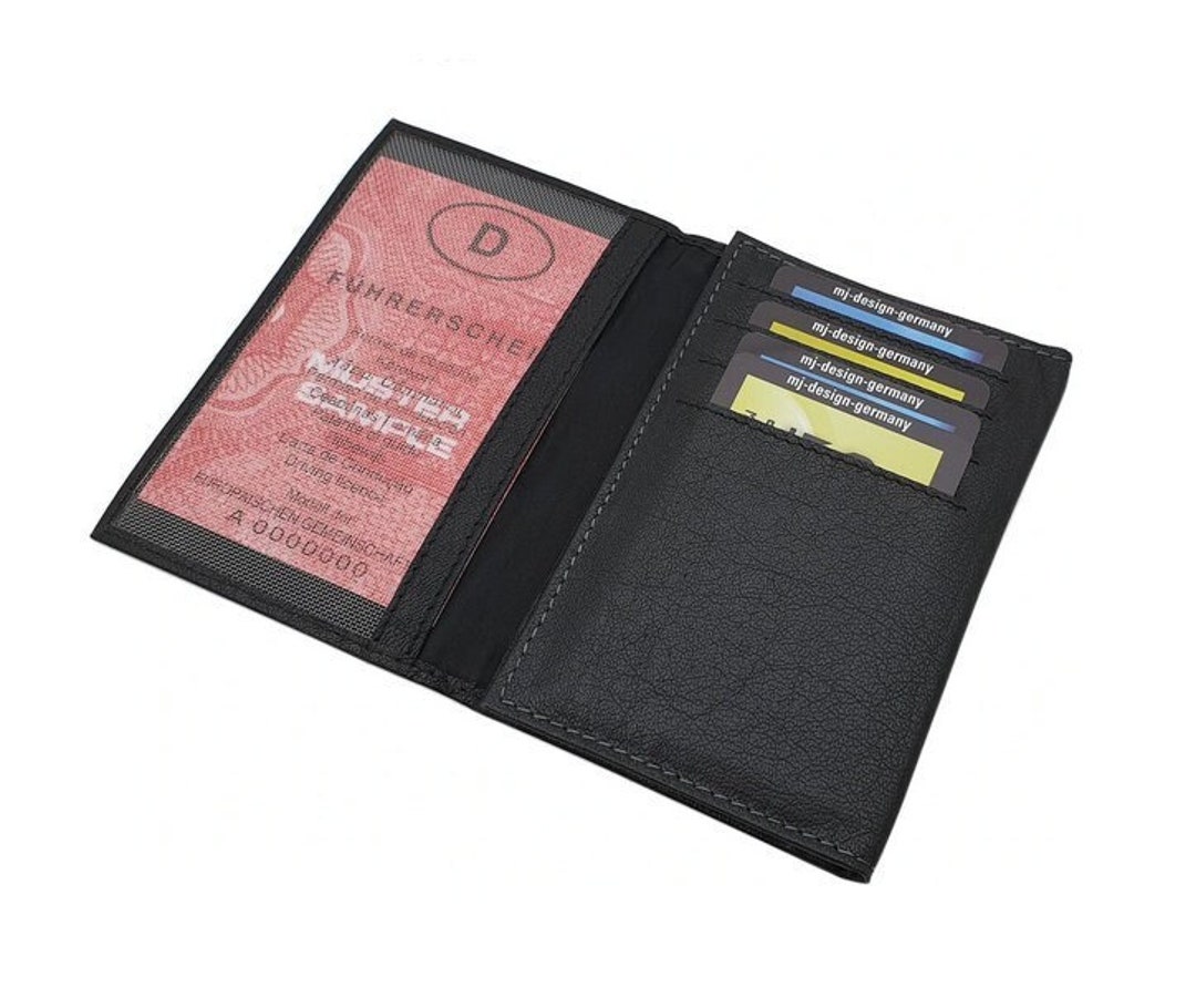 Buffalo Leather ID Card Holder / ID Card Sleeve / ID Card Bag / Credit ...