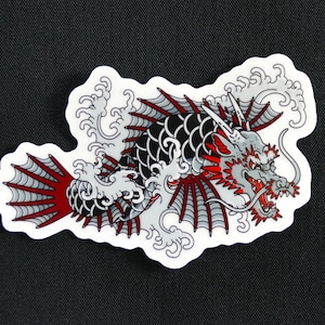 Dragonfish Tattoo - Vinyl Sticker - Etsy