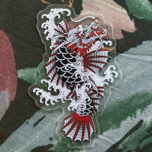Dragonfish Tattoo - Vinyl Sticker - Etsy