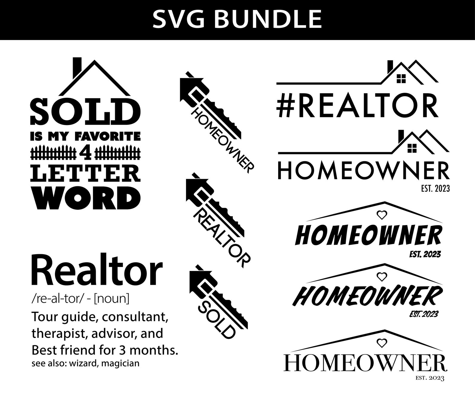 Realtor SVG | Homeowner SVG | House Sold SVG | Real Estate Svg | Svg ...