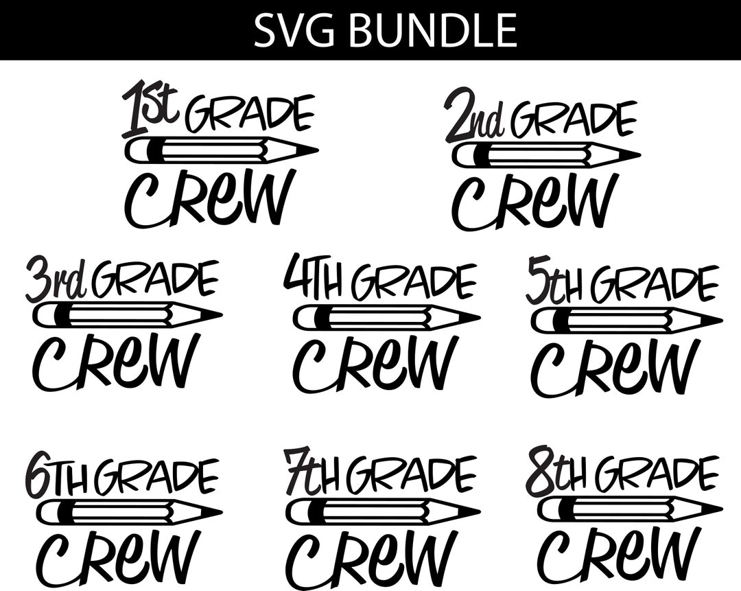 Teacher SVG | Grade Crew SVG | School SVG | School Clipart | Svg Bundle ...