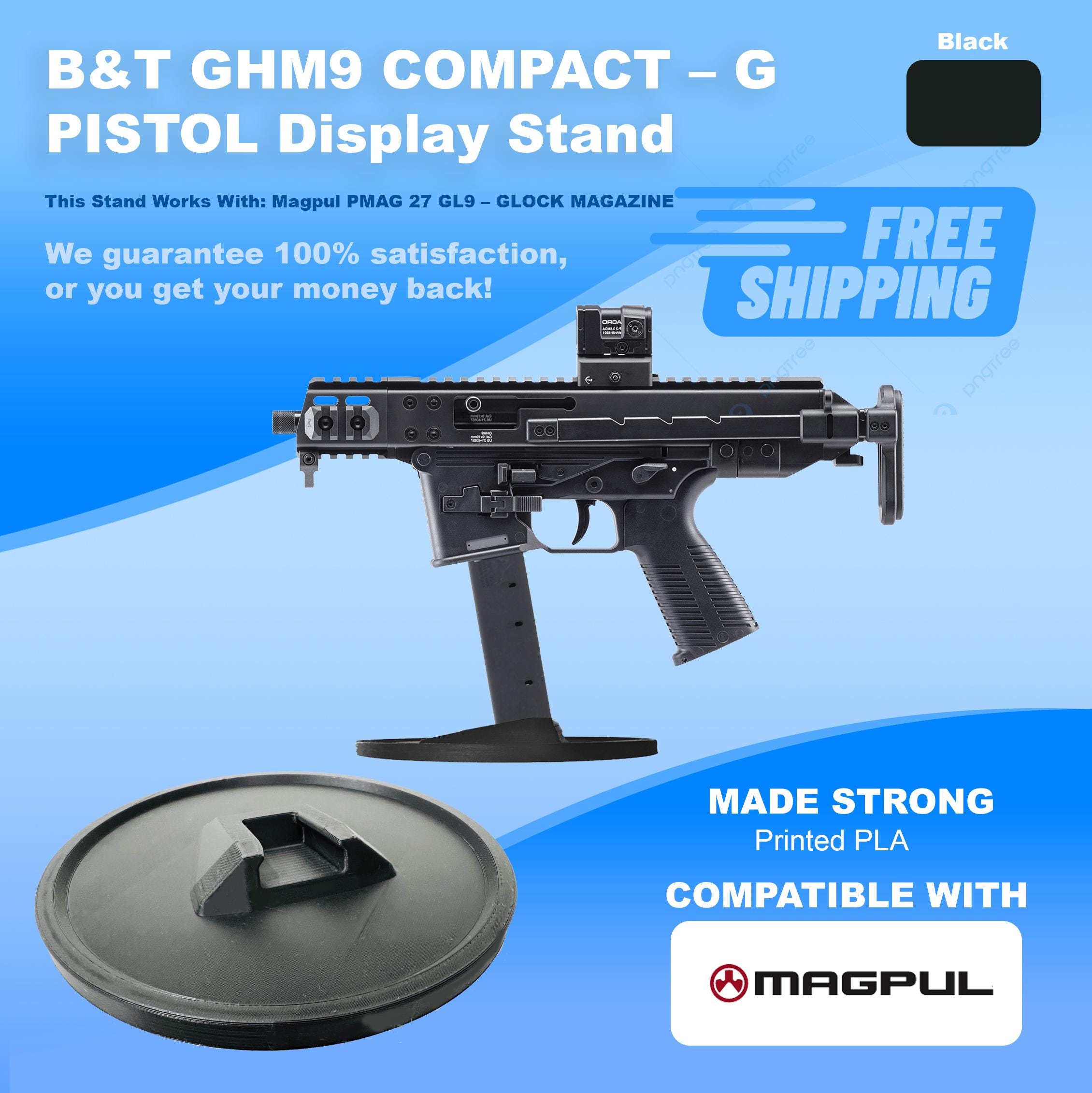 B&T GHM9 COMPACT – G PISTOL Display Gun Stand. This Stand Works With ...