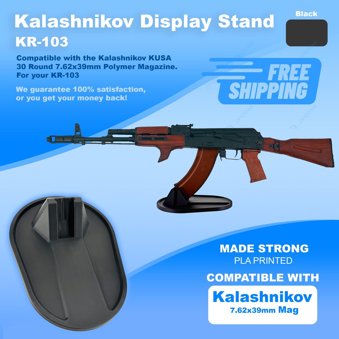 Kalashnikov KR-103 7.62x39mm Display Gun Stand Magazine Holder ...