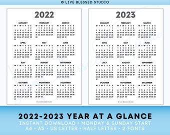 Year at a Glance - Etsy