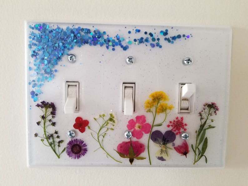 Custom Switch Plates, Flower Switch Plates, Wall Decor, Home Decor ...