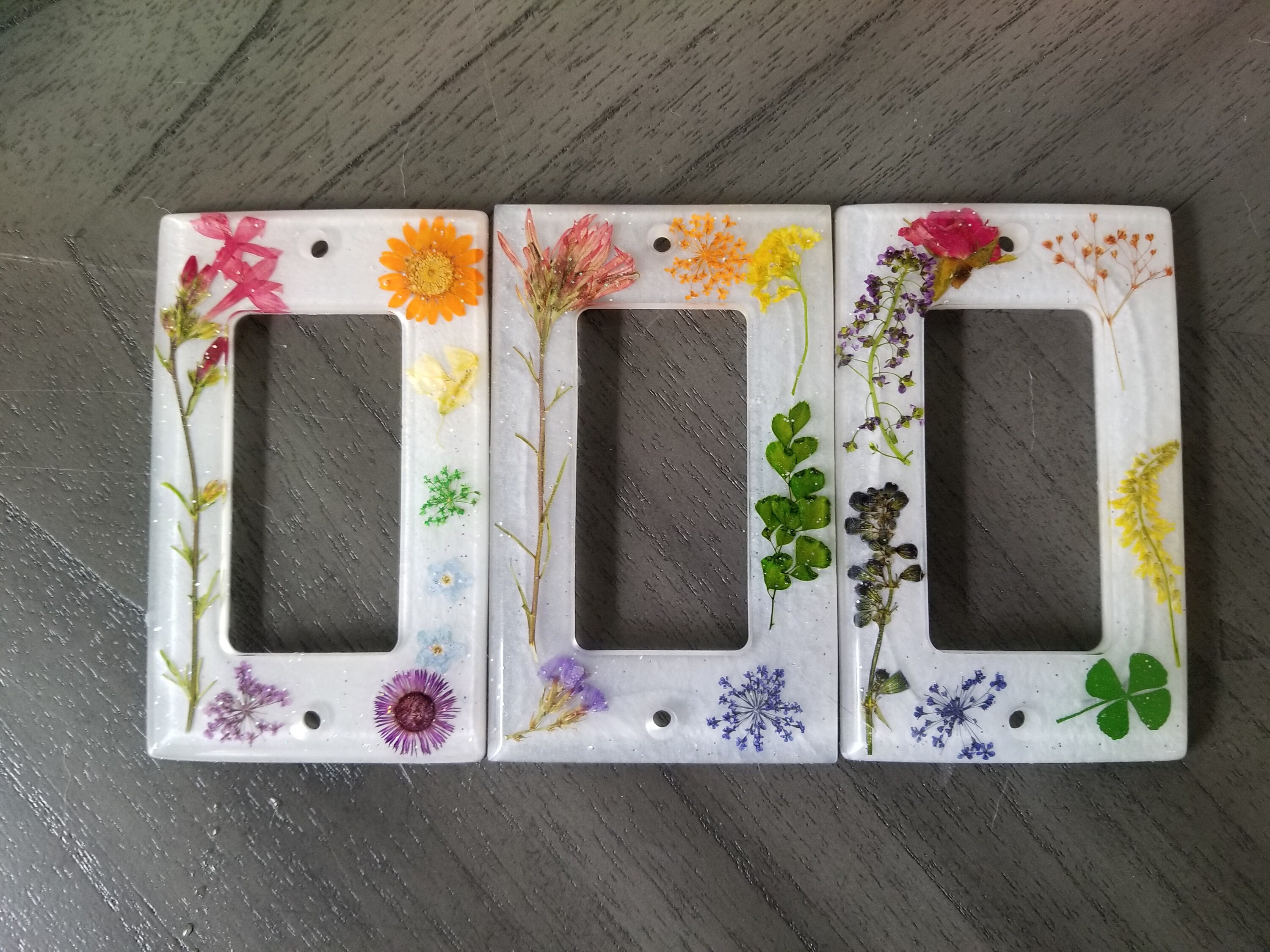 Custom Switch Plates, Flower Switch Plates, Wall Decor, Home Decor ...