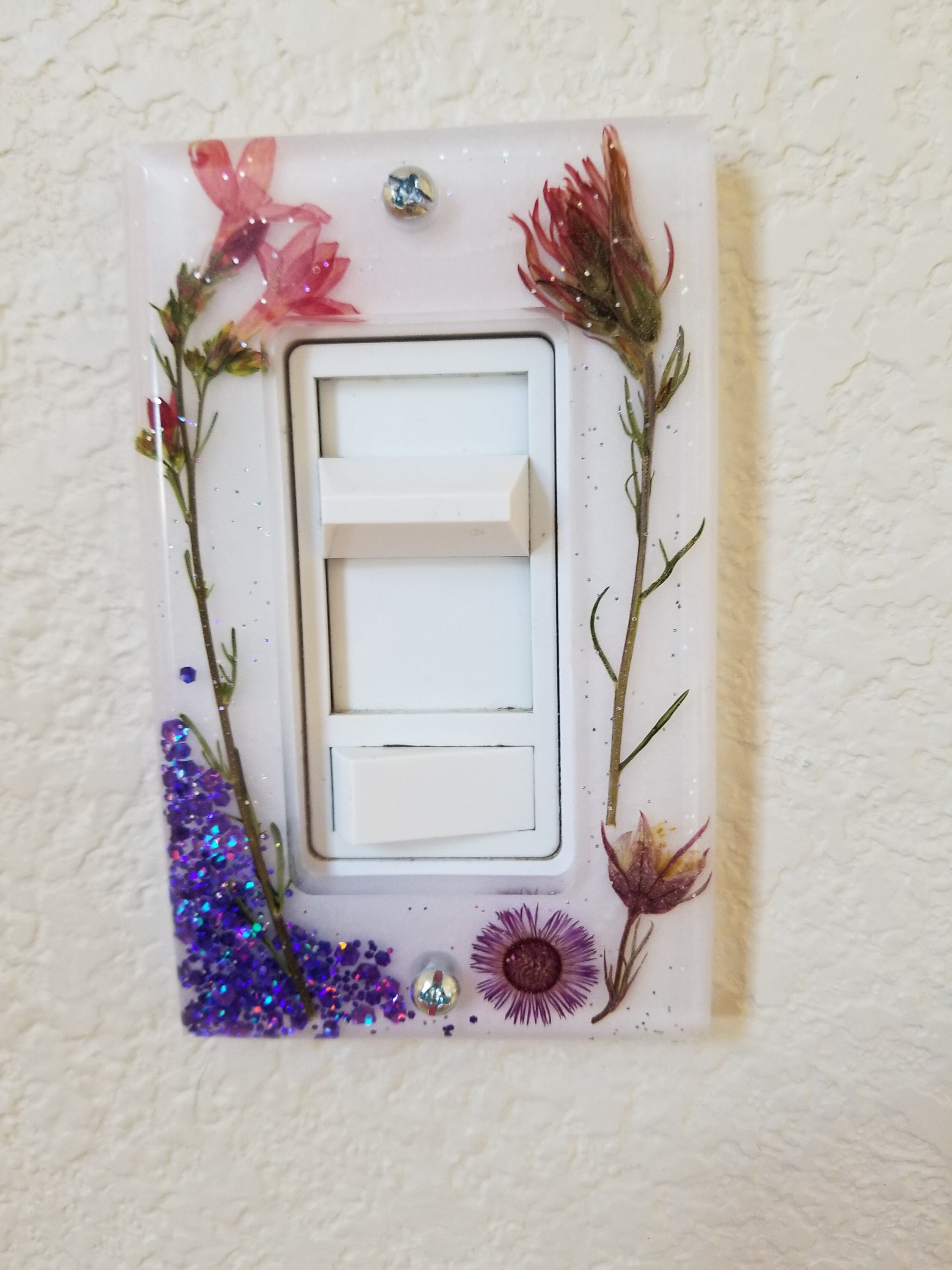 Custom Switch Plates, Flower Switch Plates, Wall Decor, Home Decor ...