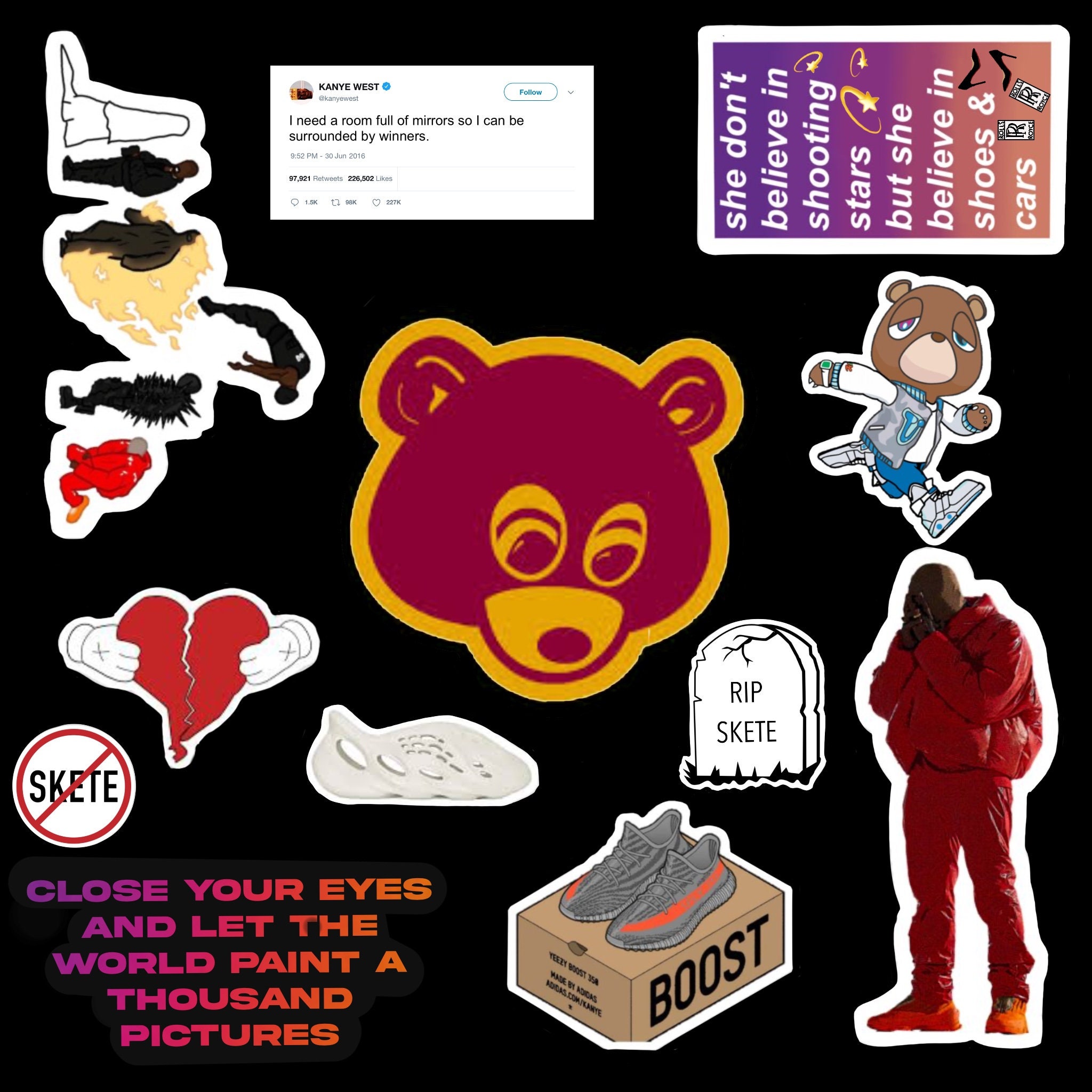 Hip-hop/rappers Stickers Pack - Etsy