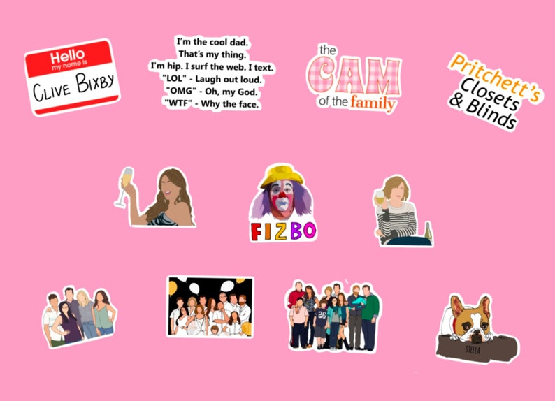 Modern Family Stickers - Etsy
