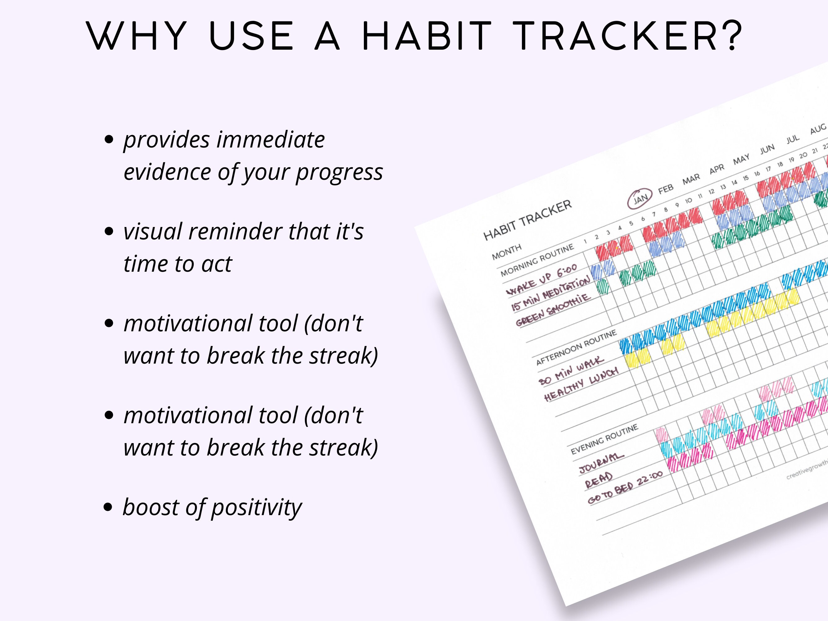 Habit Tracker Printable | Monthly Habit and Routine Tracker | Weekly ...