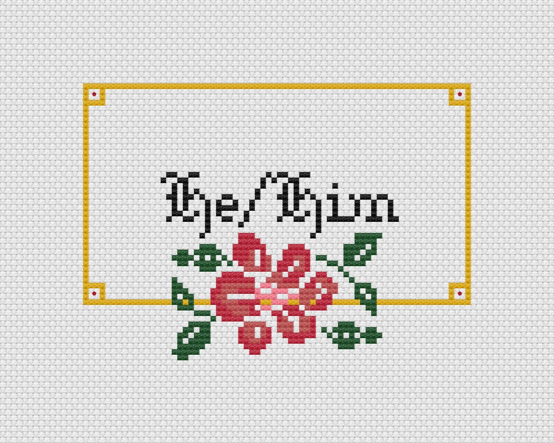Personal Pronouns Cross Stitch Pattern Bundle - Etsy