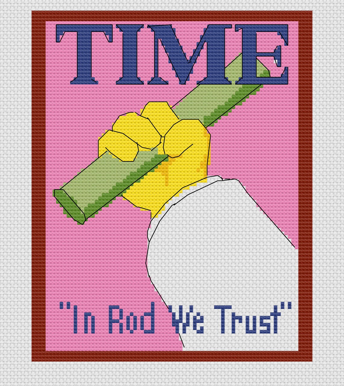 The Simpsons "in Rod We Trust" Cross Stitch Pattern - Etsy