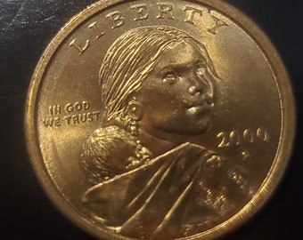 Sacagawea Golden Dollar | Etsy
