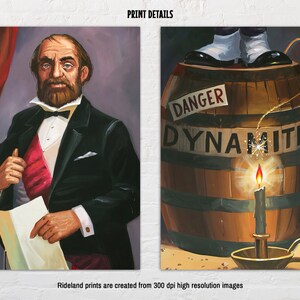 Haunted Mansion Dynamite Keg Bomb Man Stretching Room Portrait Canvas ...