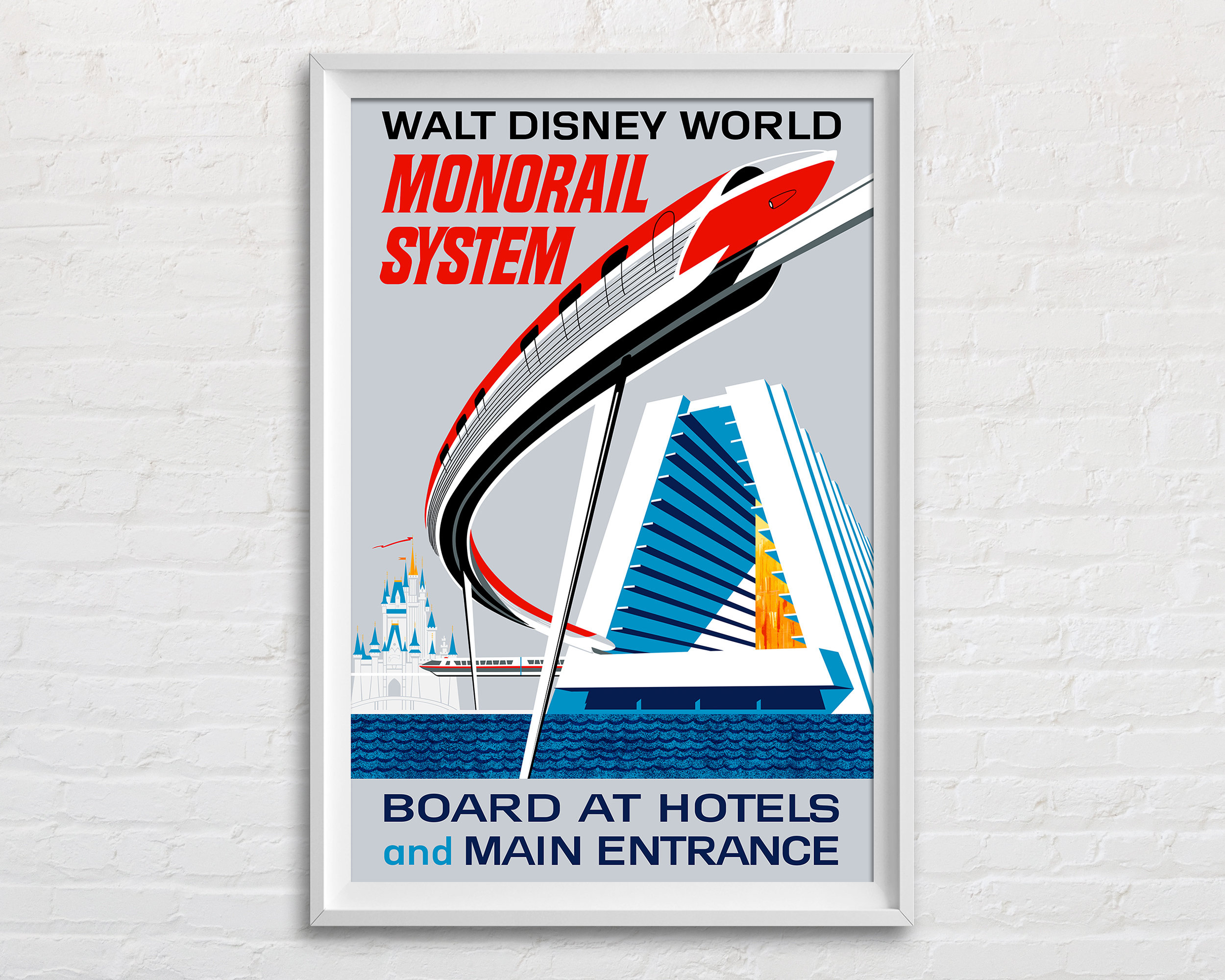 Walt Disney World Poster 1971