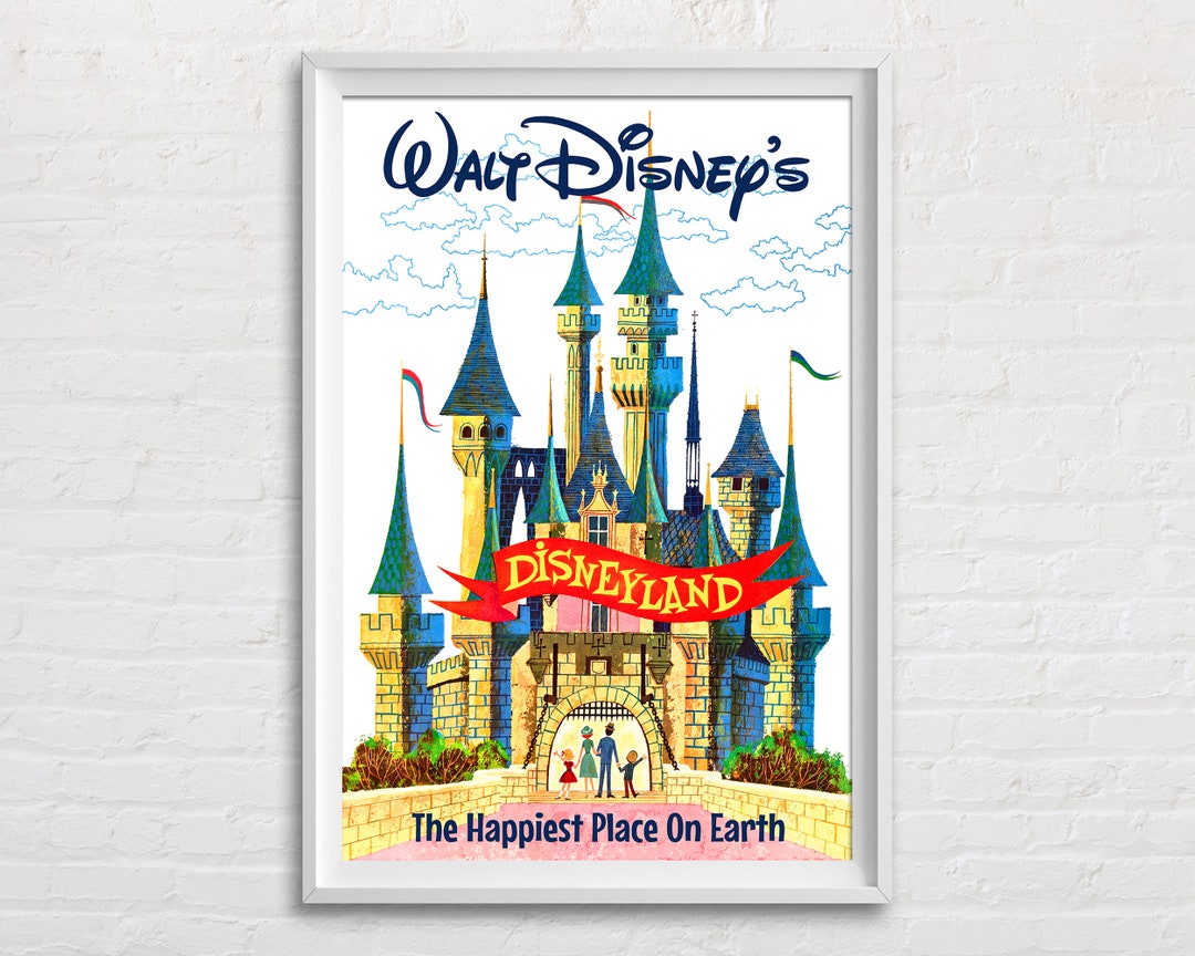Vintage Disney Castle Posters