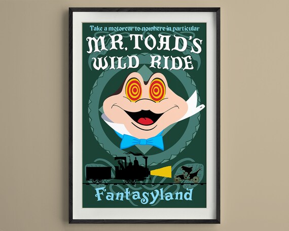 Mr Toad's Wild Ride Vintage Attraction Poster Reproduction - Etsy