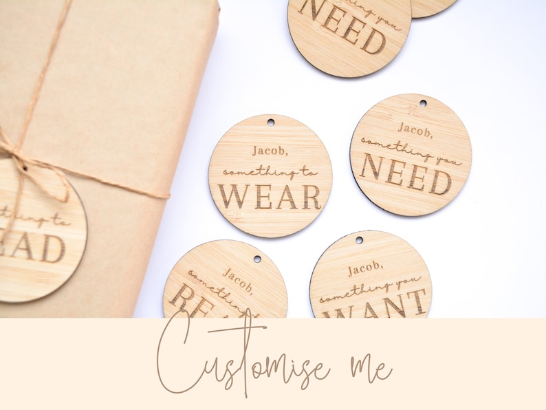 Present Gift Tags | Reusable Custom Gift Tags | Wooden Gift Tags | Need ...