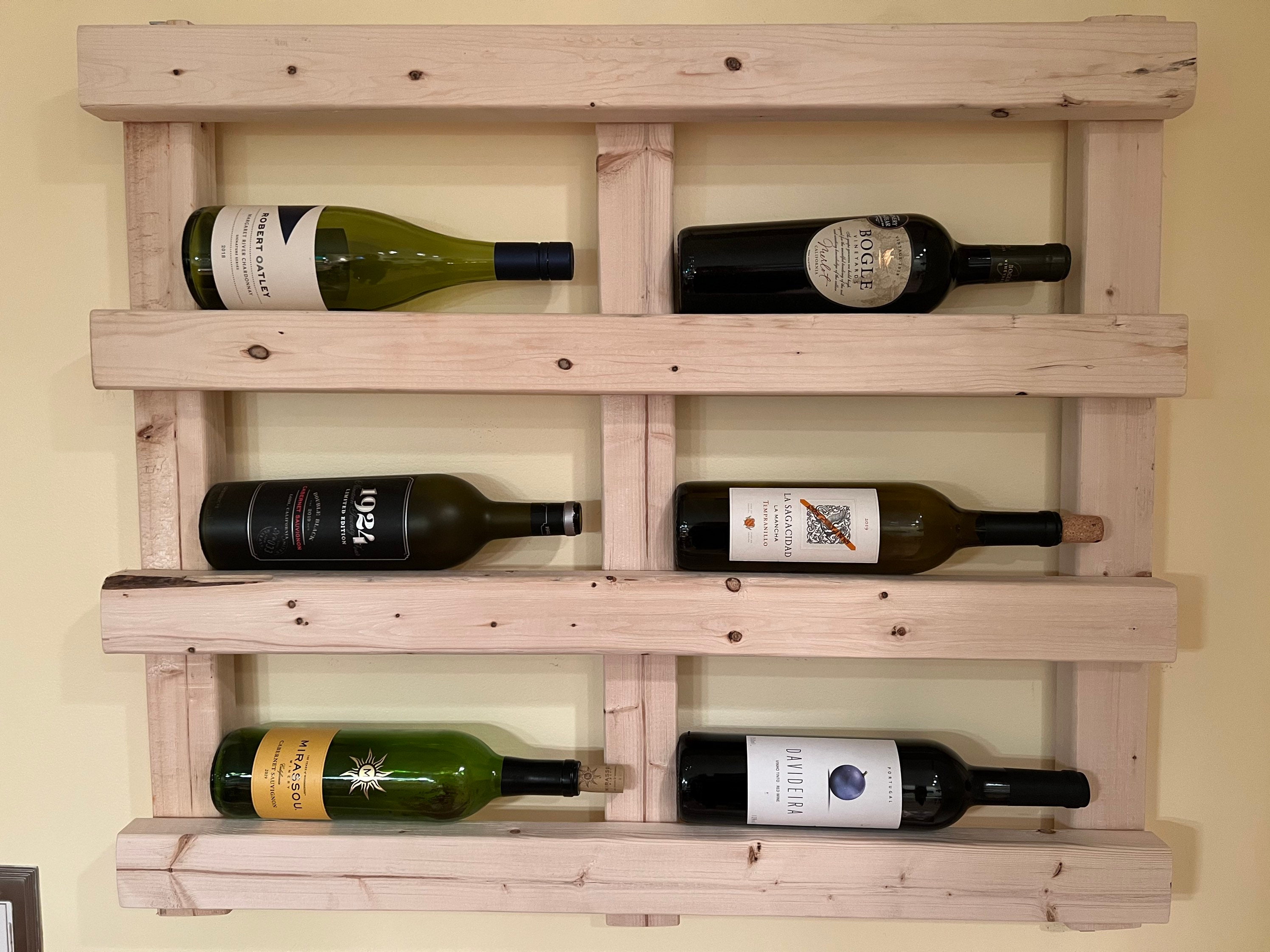 6 Wine Bottle Organizer Alcohol Rack 2 Column Wine Rack - Etsy