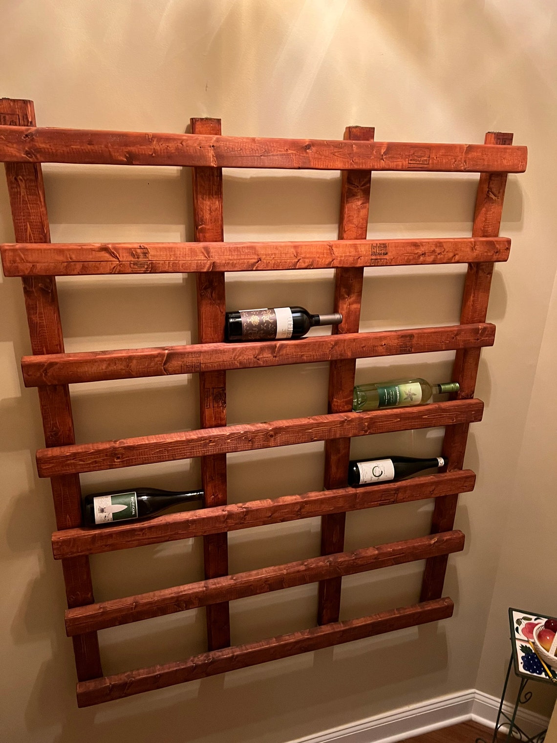 6 Wine Bottle Organizer Alcohol Rack 2 Column Wine Rack - Etsy