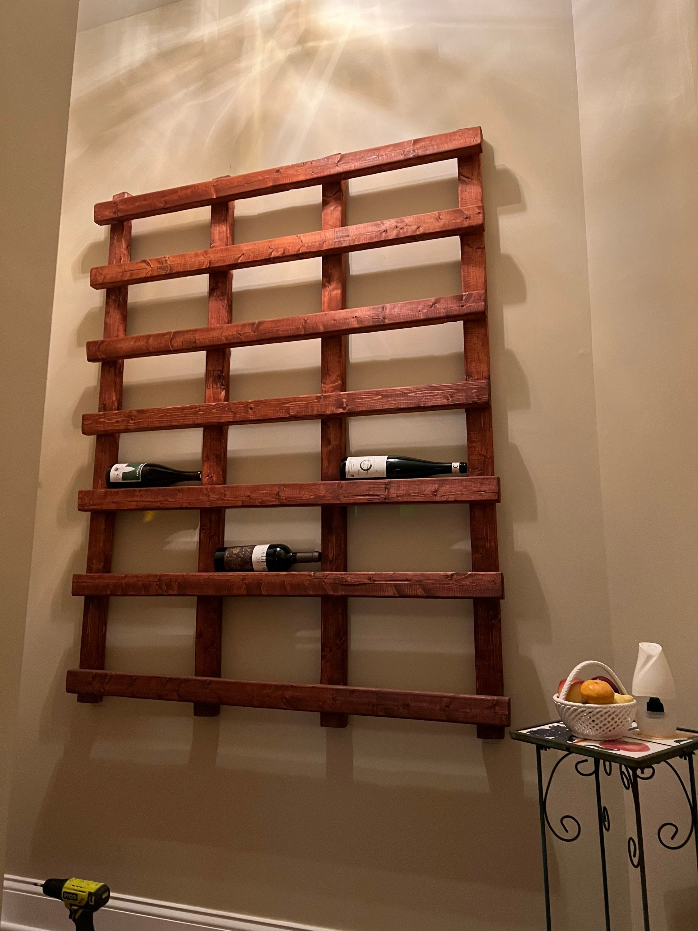 6 Wine Bottle Organizer Alcohol Rack 2 Column Wine Rack - Etsy