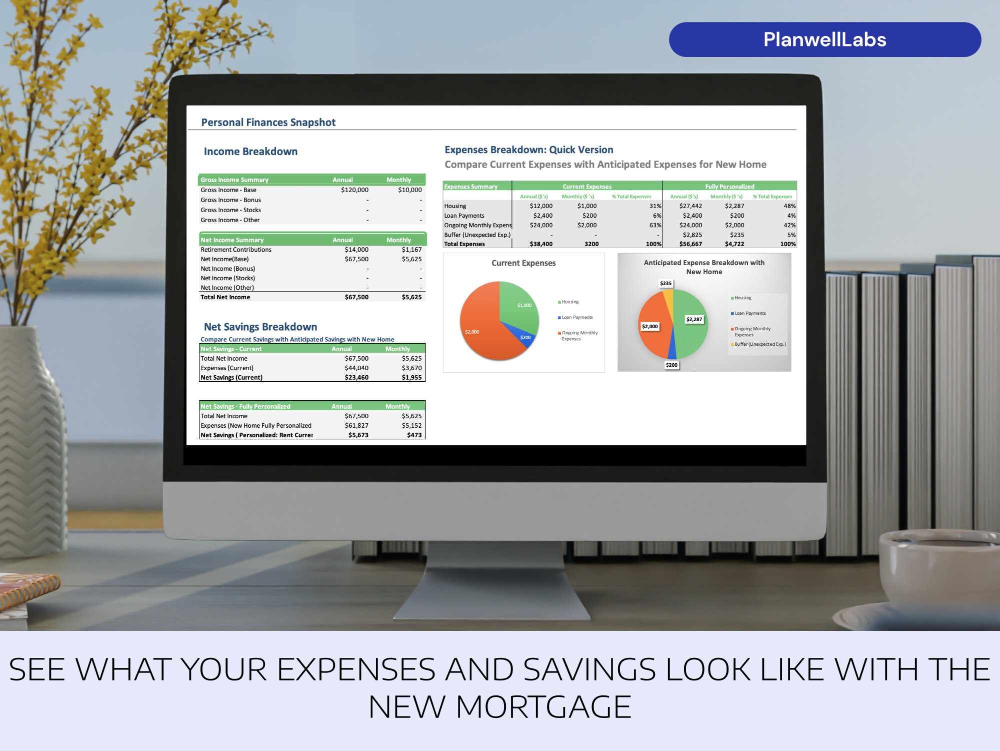 New Home Purchase Affordability Calculator Personalized Excel ...